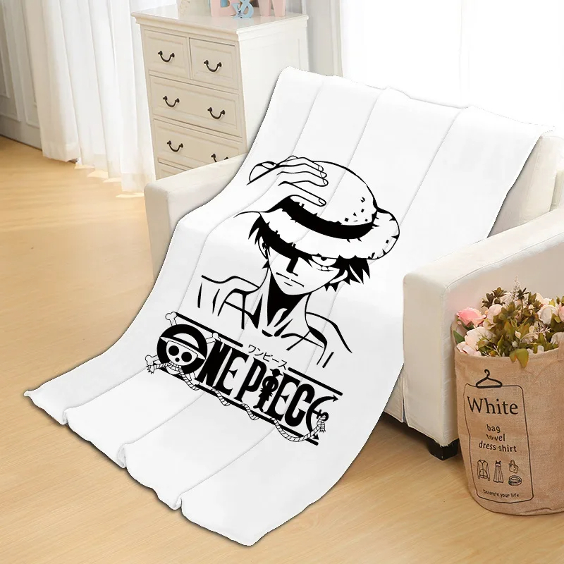 Plaid One Piece blanc avec Luffy - Univers Collection