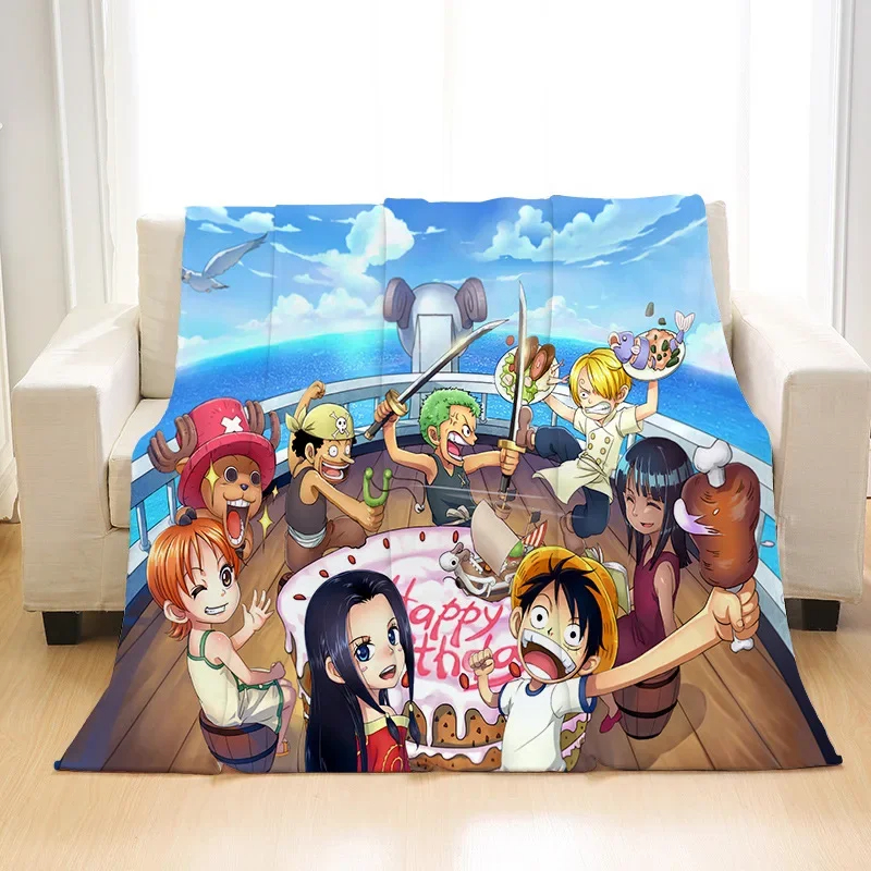 Plaid One Piece avec les personnages sur un bateau - Univers Collection