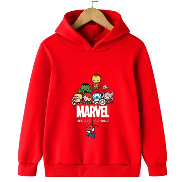 Pull marvel à capuche pour enfant - Univers Collection