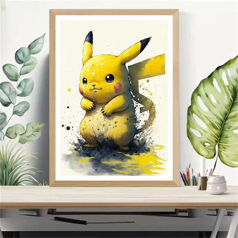 Tableau Pokemon Pikachu Carapuce ou Salamèche en toile moderne ...
