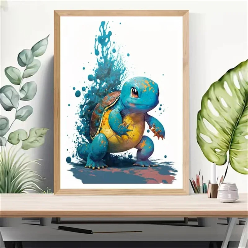 Tableau Pokemon Pikachu Carapuce ou Salamèche en toile moderne ...