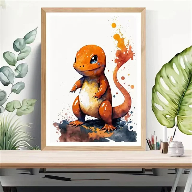 Tableau Pokemon Pikachu Carapuce ou Salamèche en toile moderne ...