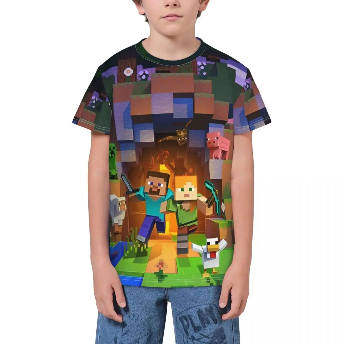 T-shirt Minecraft Combat - Univers Collection