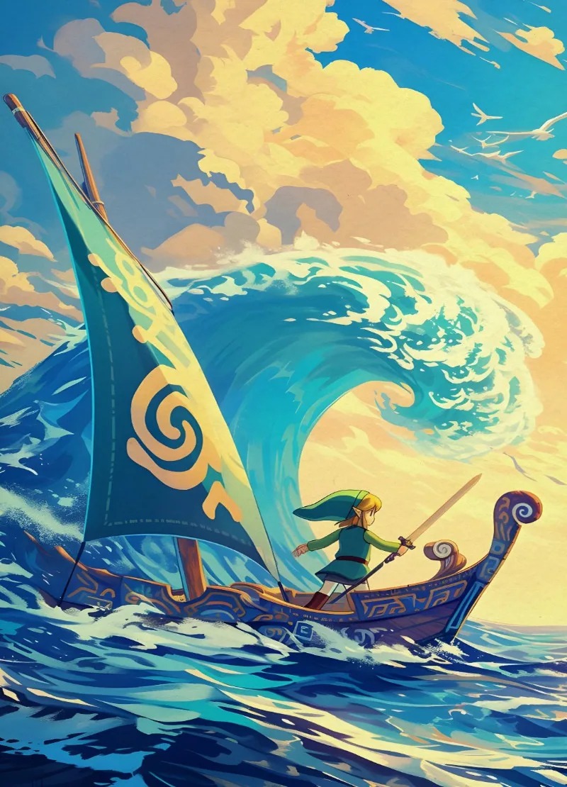 Tableau Zelda Link Navigateur - Univers Collection