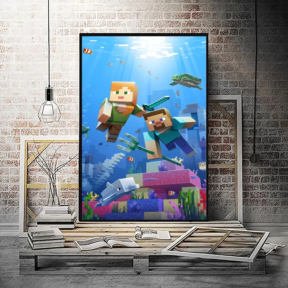 Tableau Minecraft Aquaman - Univers Collection