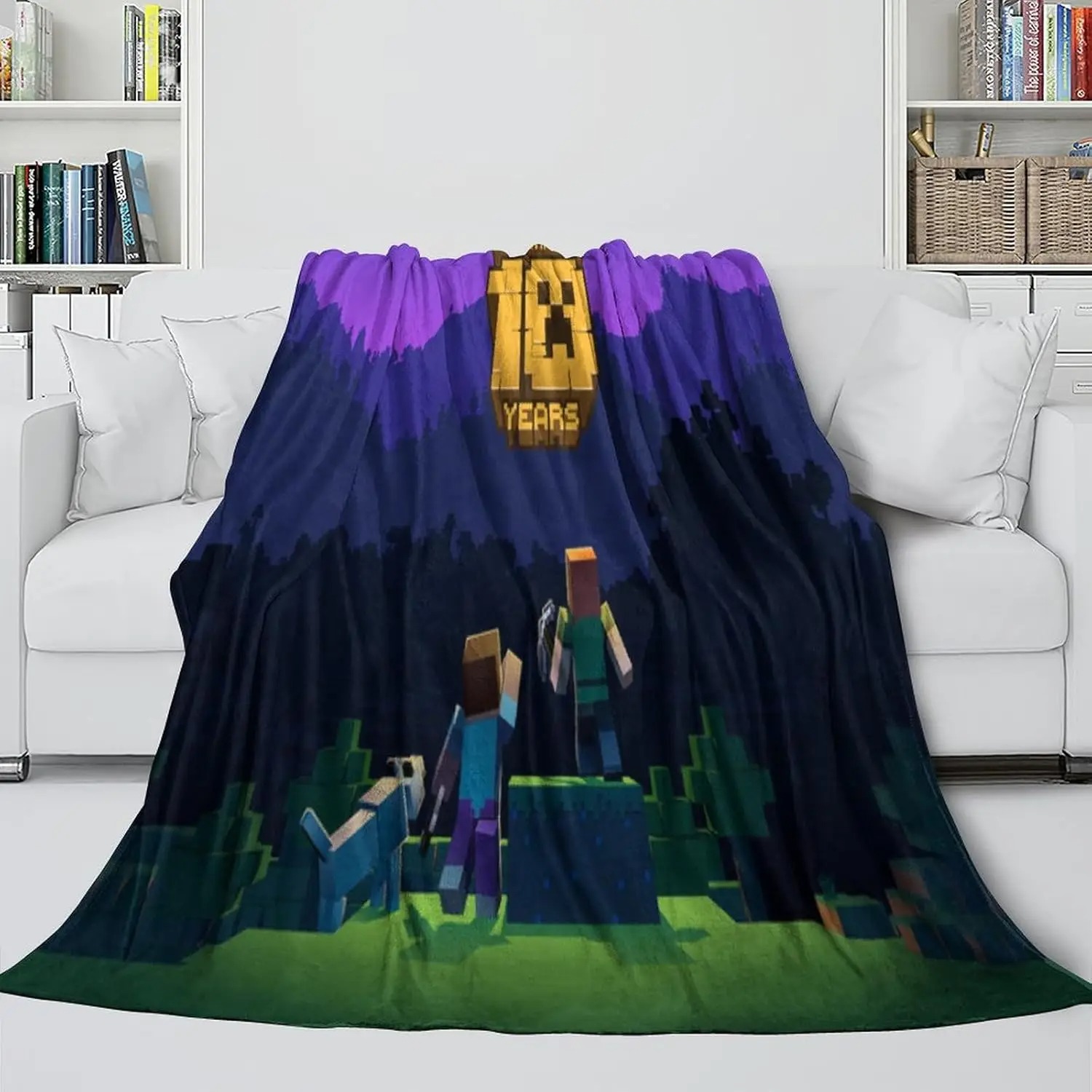 Plaid Minecraft 10 Ans - Univers Collection