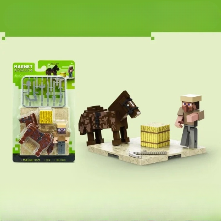 Figurine Minecraft Magnétique Agriculteur - Univers Collection